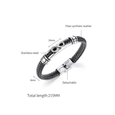 Infinity Leather Bracelet – Riverwoods Australia